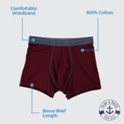 36 Pack Of Mens 100% Cotton Boxer Briefs Underwear, Bulk, Assorted ...