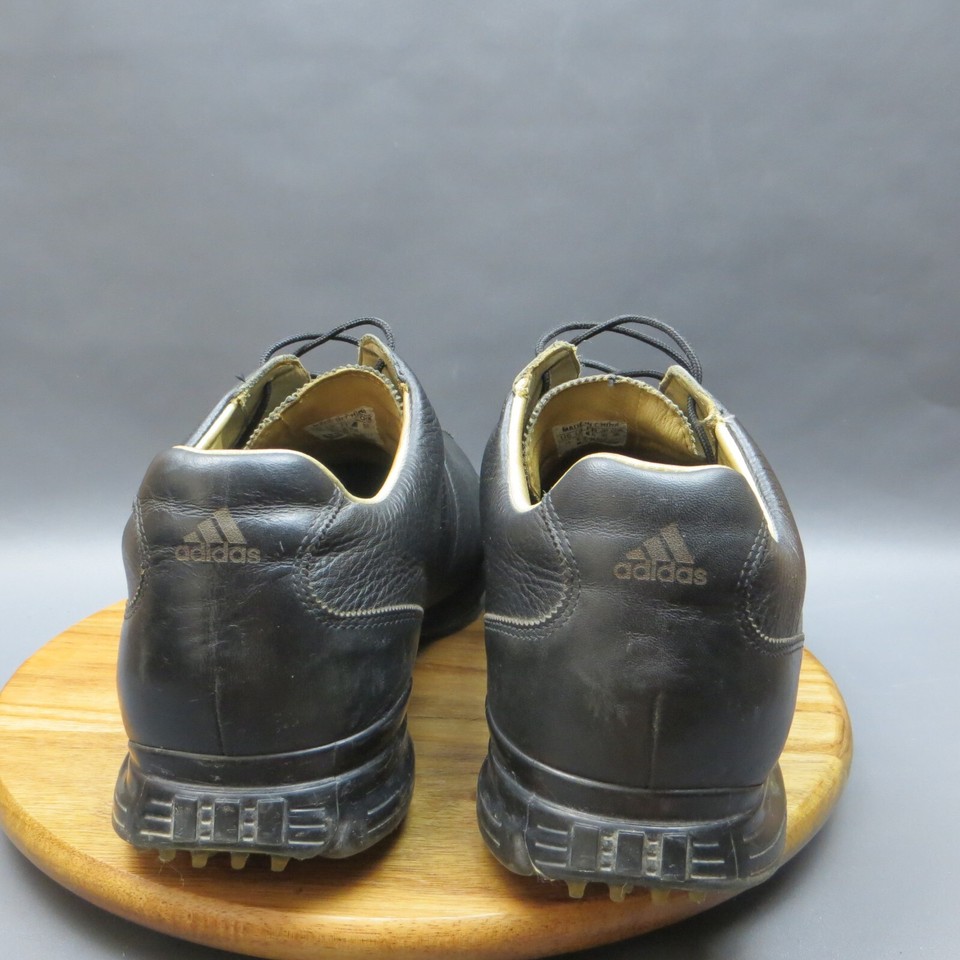 Adidas Adipure Z Golf Shoes Mens Size 11 Black Leather Spikes Sneakers ...