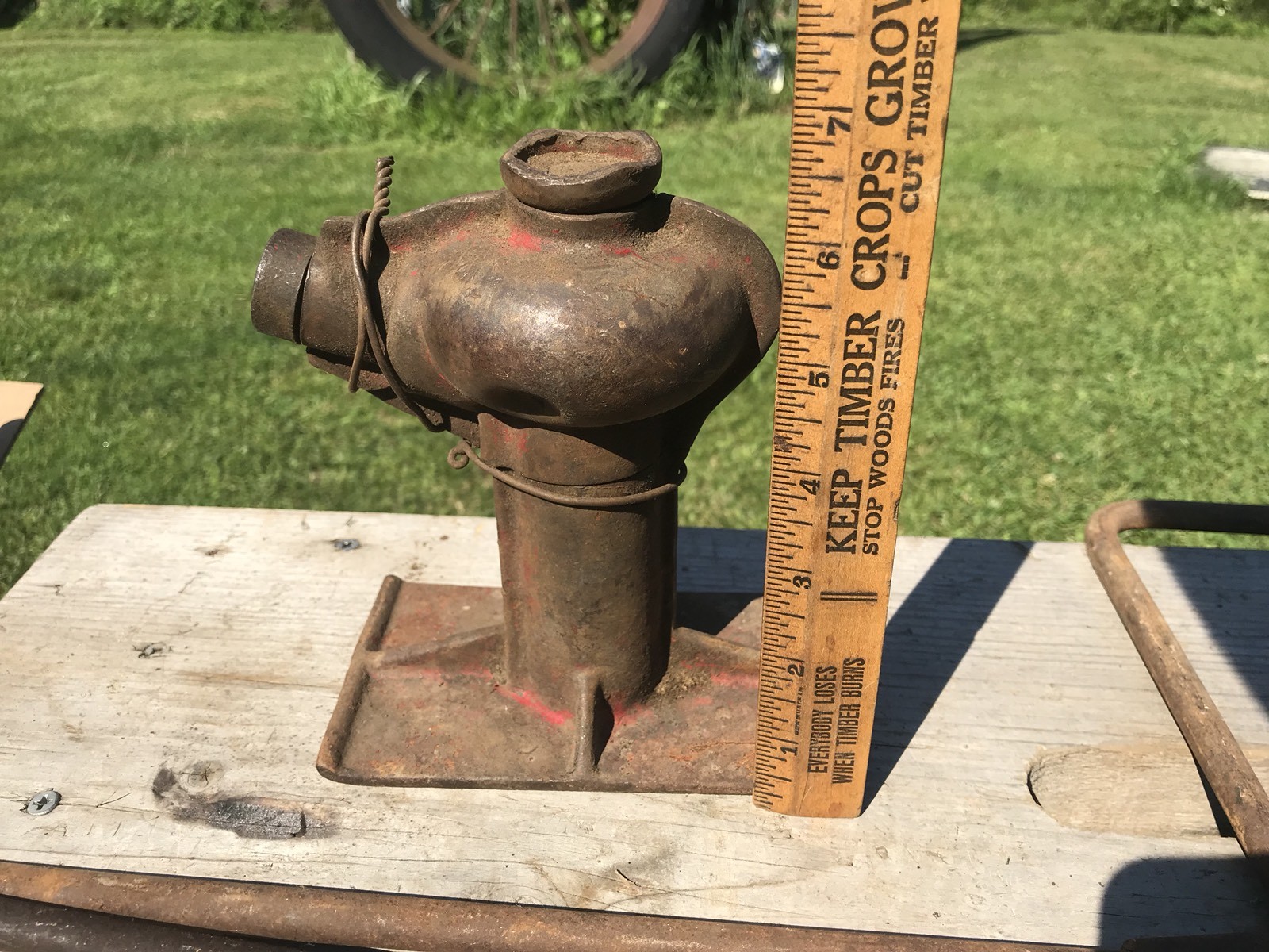 Antique Car Jack , Screw Jack , Red, No 931 SJ 1260 , With Folding Rod ...