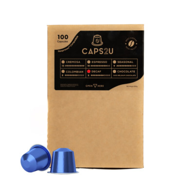 100x Pack Decaf Coffee Capsules - Nespresso Compatible, Decaffeinated ...