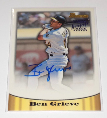 1998 Bowman Certified Autograph Issue Ben Grieve Baseball Card #27 | eBay