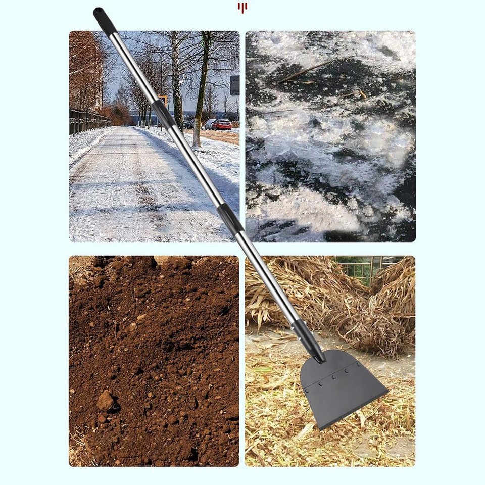 Clever Design Adjustable Handle Steel Shovel Great for Lawn Edging Work ...
