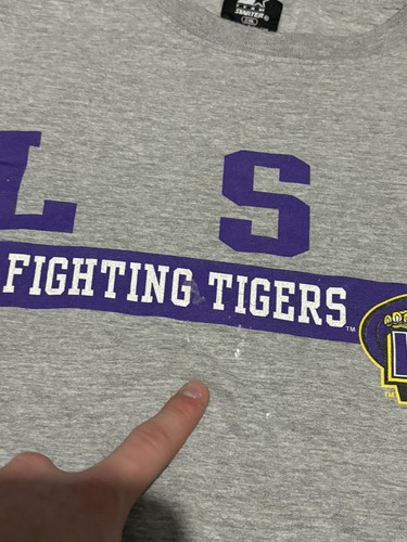 Size 2XL Starter LSU Tigers College Sports Shirt Gray Long Sleeve | eBay
