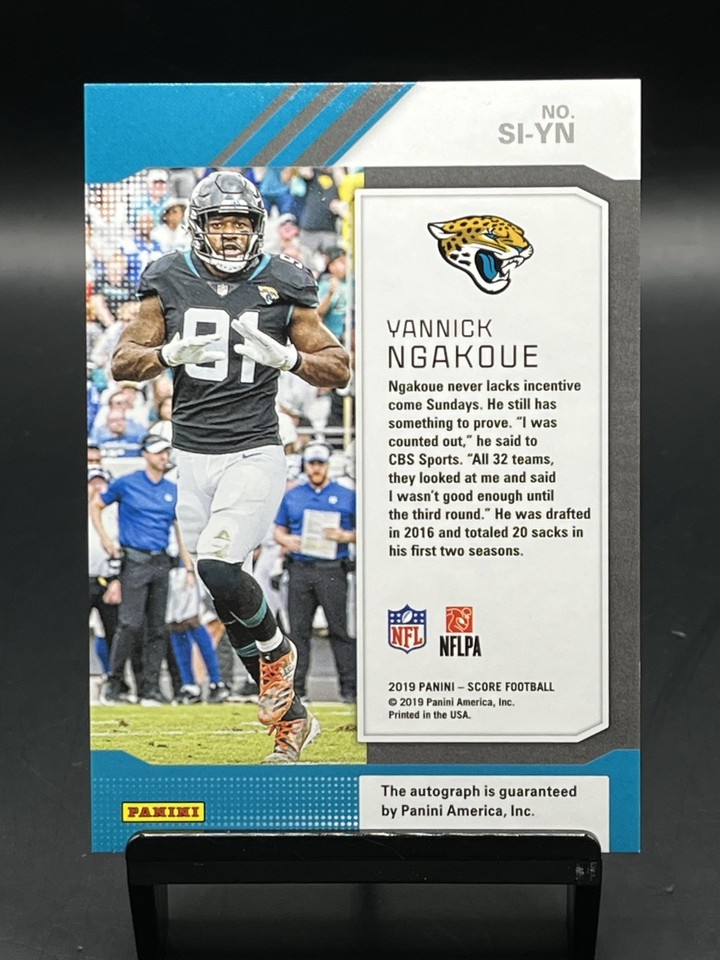 2019 Score Yannick Ngakoue #SI-YN Signatures Auto | eBay