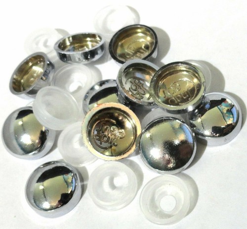 screw head cover sets(10) chrome #6 #8 M3 M4 flat back screws for ...