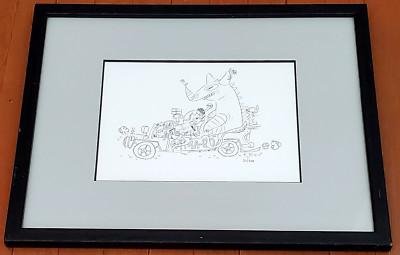 TIM BISKUP ORIGINAL PENCIL DRAWING ETCHING SKETCH SIGNED AND NUMBERED ...