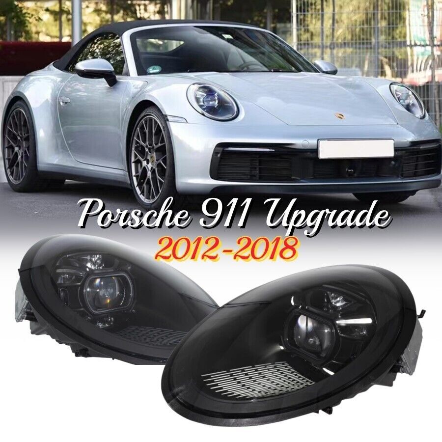For Porsche 911 2012-2018 LED Headlights Turn Signal DRL Projector ...