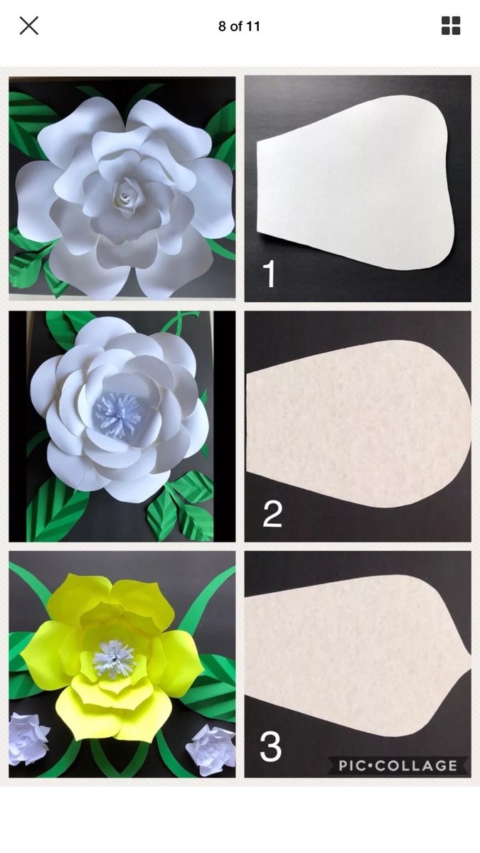 Small Rose Paper Flower Template | Best Flower Site