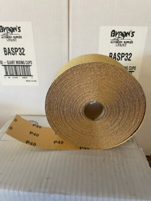 2 3/4in Wide 40 Grit PSA Sticky Longboad Sandpaper Continue Roll 25 ...