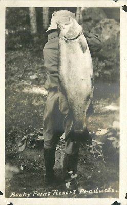 c1920 Fish at Rocky Point Resort, Waterville, Minnesota Real Photo ...
