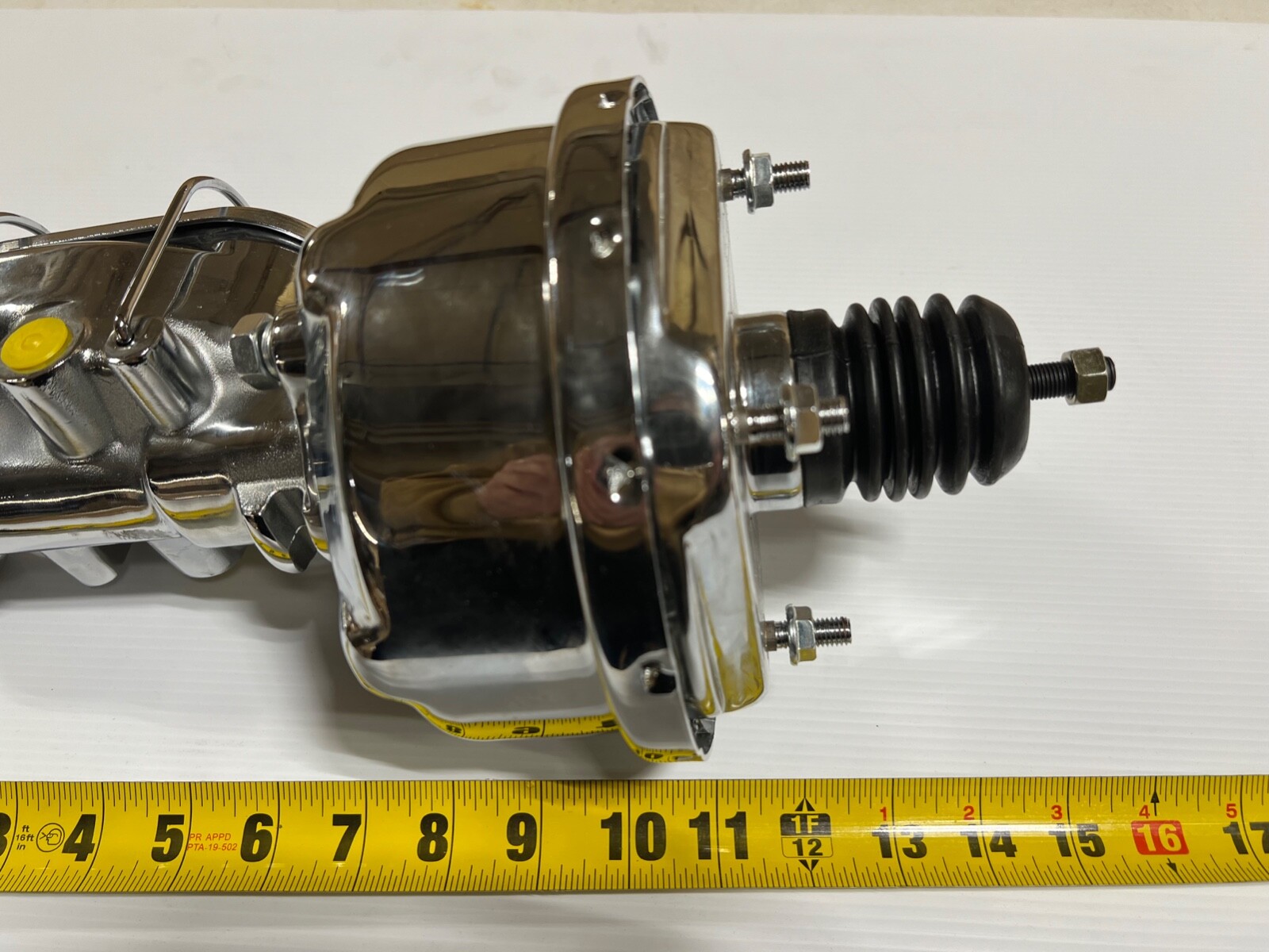 7" Disc Drum Power Booster + Bail Top Master Cylinder & Straight Brkt ...