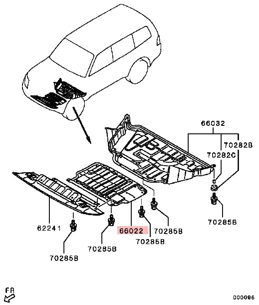 NEW UPGRADED UNDER ENGINE COVER TRAY MITSUBISHI PAJERO SHOGUN V74W MK3 ...