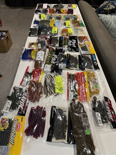 12LB+ Mixed Lot Soft Plastic Fishing Baits Lures Zoom Power Bait Havoc ...