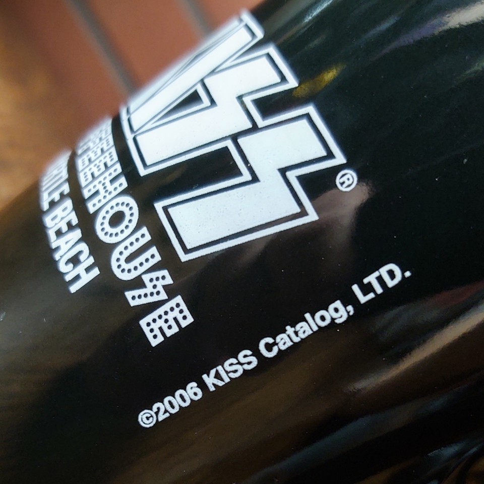 2006 Kiss Coffeehouse Coffee Mug Black / White Band Logo Myrtle Beach ...