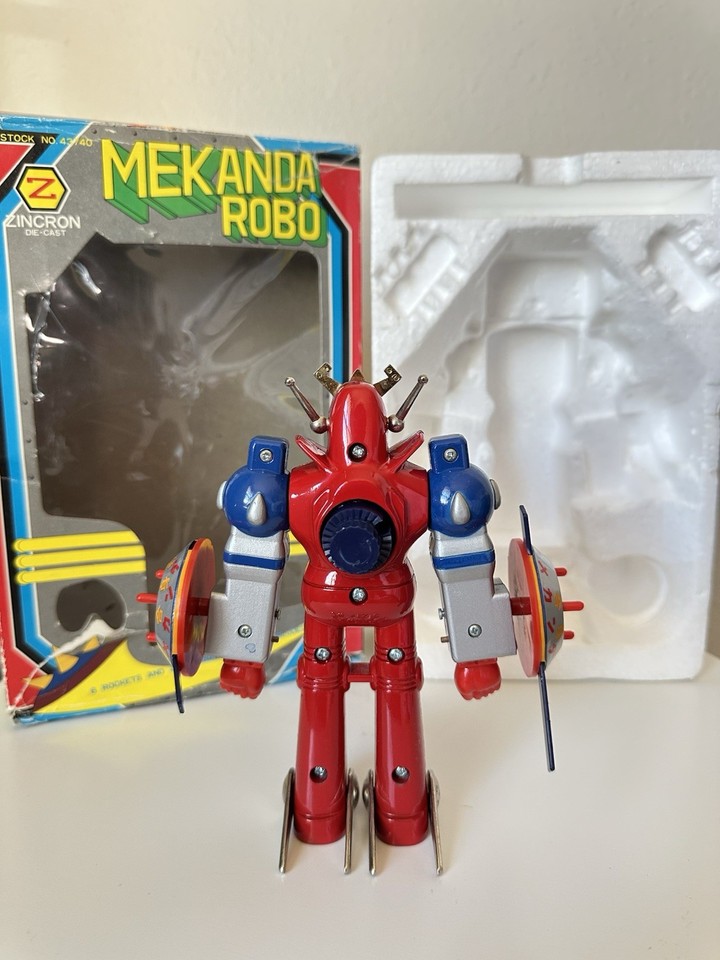 Vintage Robot Mechander Mekanda Robo in box Zincron Japan shogun ...