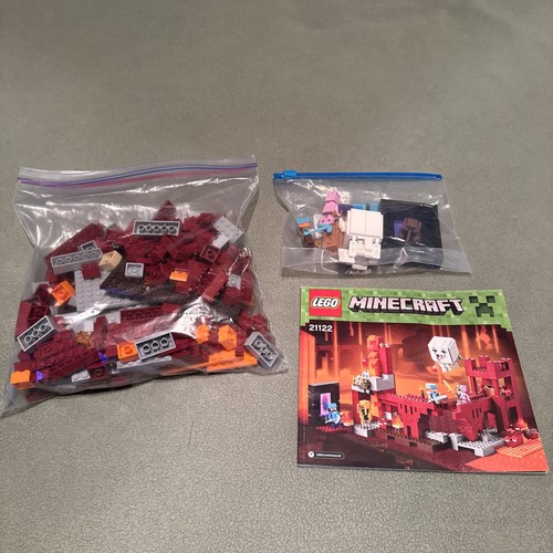Lego 21122 Minecraft The Nether Fortress Set All Pieces & Minifigures ...