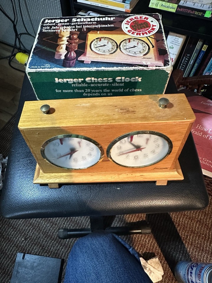 jerger chess clock, Original Box | eBay