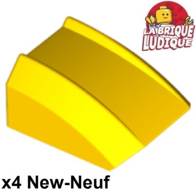 LEGO 4x Slope Curved Gradient Curve 2x2 Lip Yellow/Yellow 30602 New | eBay