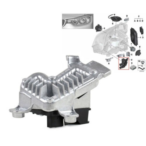 Headlight LED Module Turn Signal Ballast Left 63117419619 For BMW 318i ...