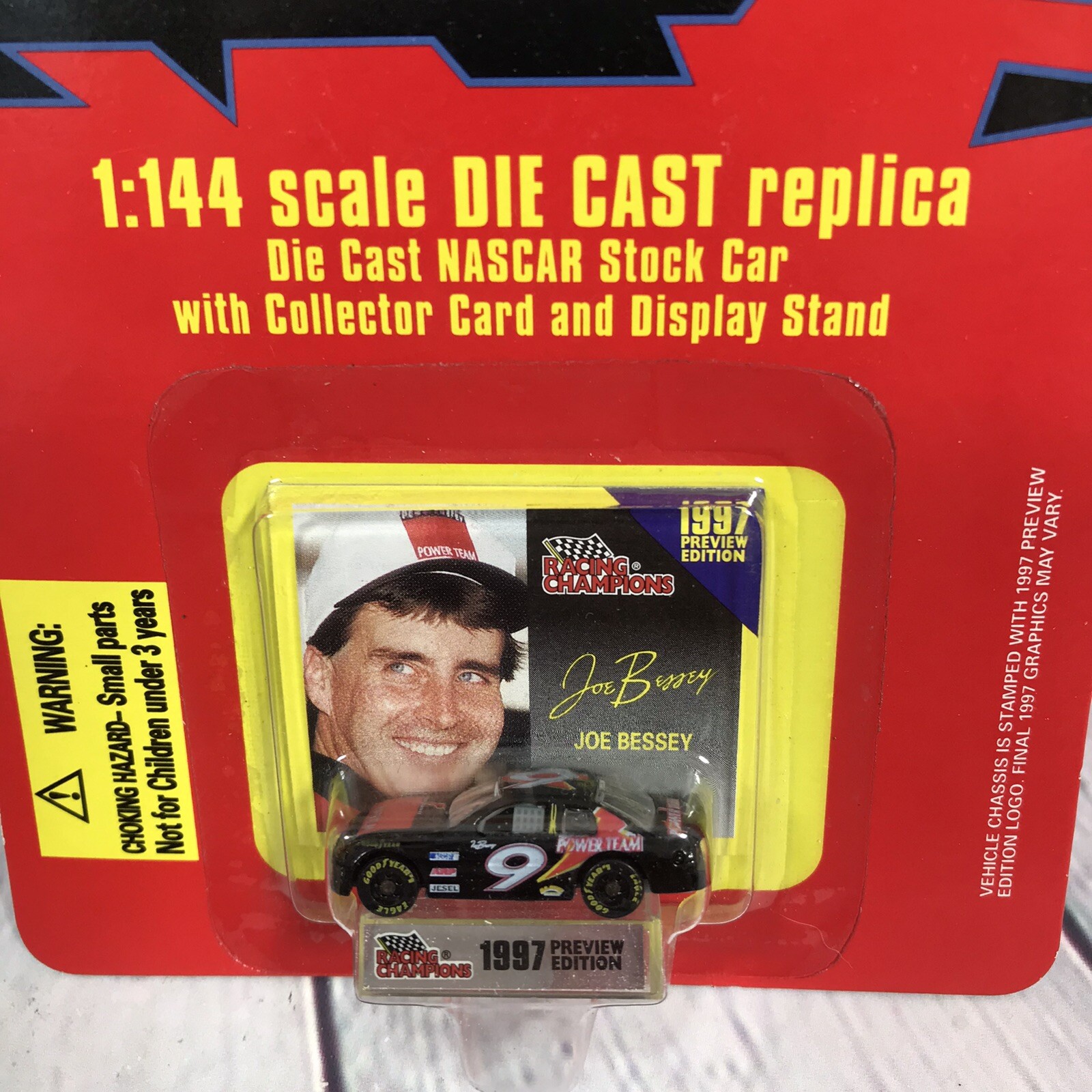 Joe Bessey Racing Champions 1997 Nascar 1:144 Diecast Car #9 Power Team ...