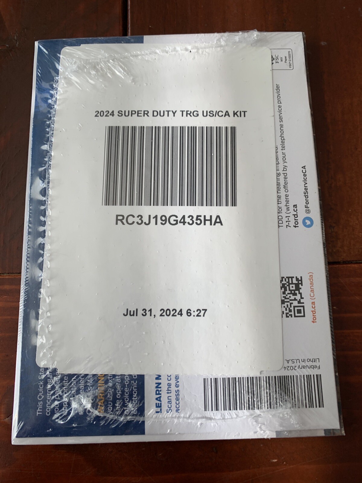 NEW 2017-2024 Ford F-250 F-350 F-450 Pro Trailer Backup Assist Manual ...