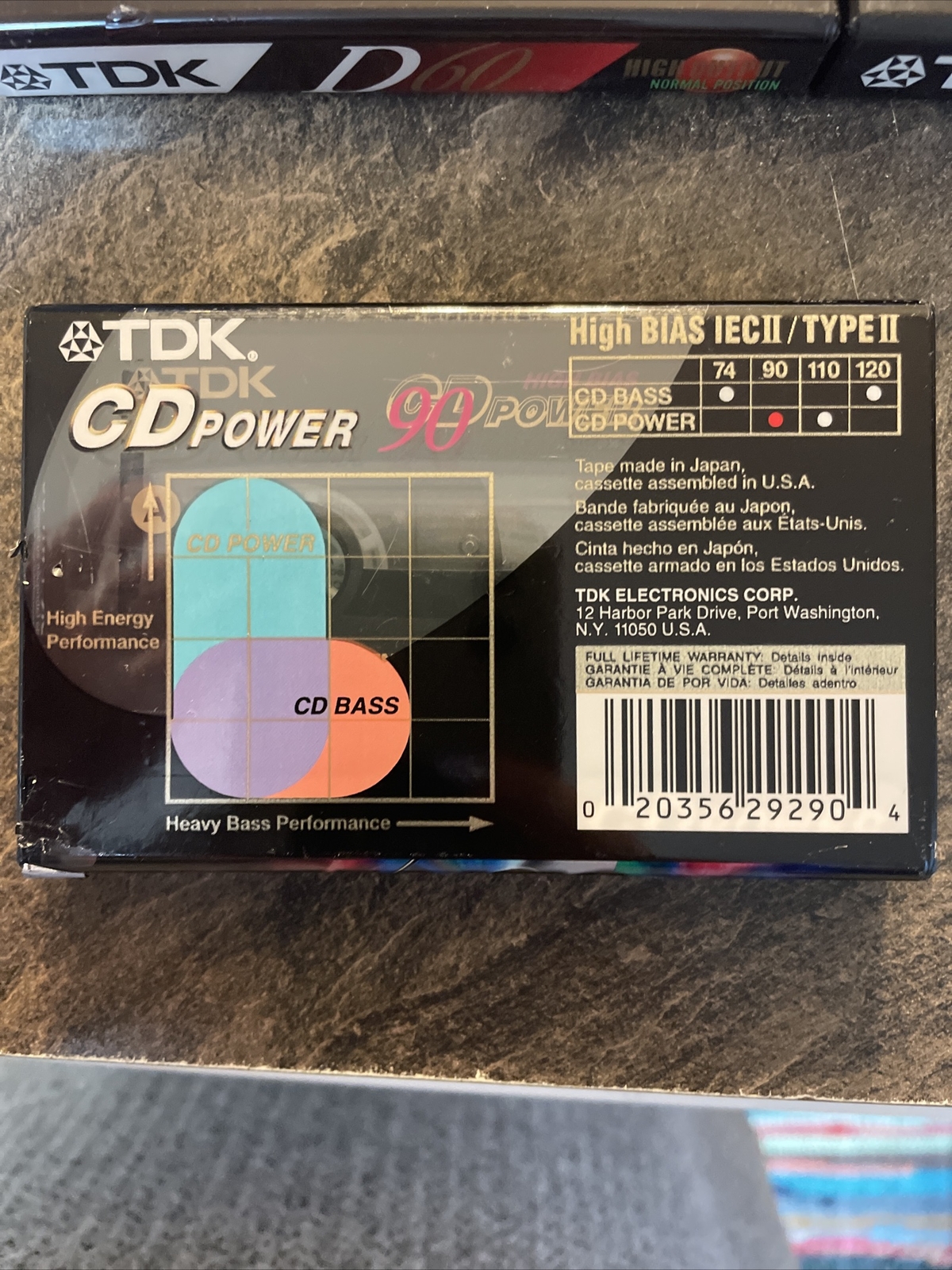 TDK SA Super Avilyn Audio Blank Cassette 90 Minute CD Power High Bias ...