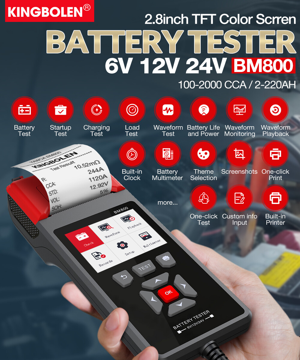 Купить Ибей | Car Heavy Duty Truck Battery Tester 6V12V24V Cranking ...