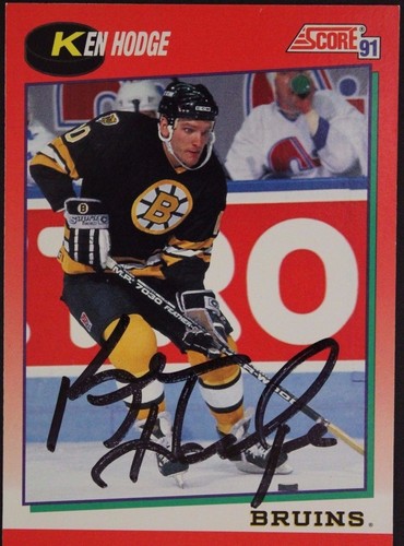 Ken Hodge Bruins Autographed 1991 Score #113R Hockey Card JSA 16H | eBay