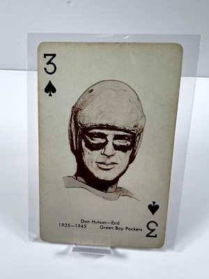 1963 Stancraft Playing Cards - Green Back #3S Don Hutson (RC) | eBay