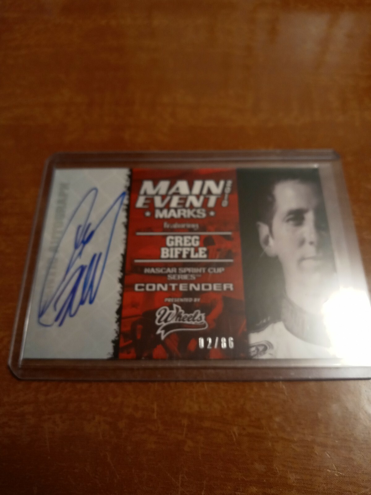 GREG BIFFLE 2010 PRESS PASS WHEELS MAIN EVENT AUTOGRAPH AUTO 2/86 | eBay