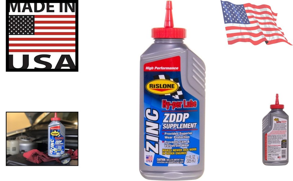 Engine Oil Additive 11oz Zinc ZDDP Flat Tappet Camshaft Protects ...