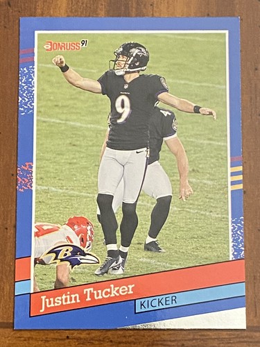 2021 Donruss JUSTIN TUCKER THROWBACK '91 Ravens #91-38 | eBay