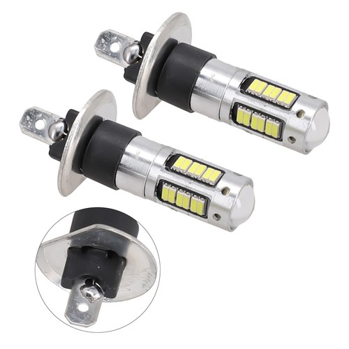 H1 LED Fog Light Replacement Kit 6000K Xenon White Long Lifespan 2x ...
