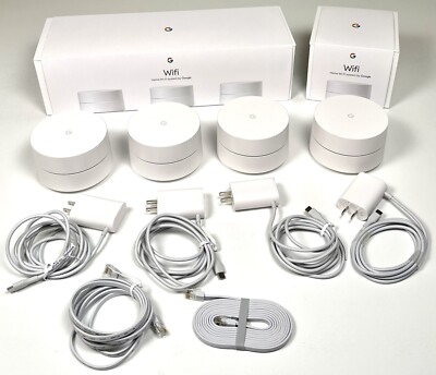 4pk GOOGLE Home WiFi System AC1200 AC-1304 1200 Mbps Mesh 2-Port ...