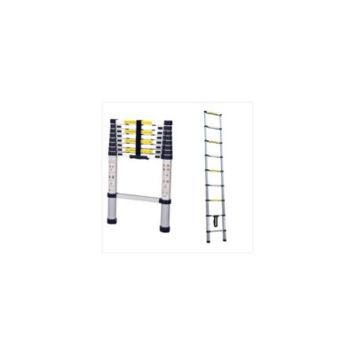 2m Telescopic Ladder Lightweight Extendable & Portable Aluminium Step ...