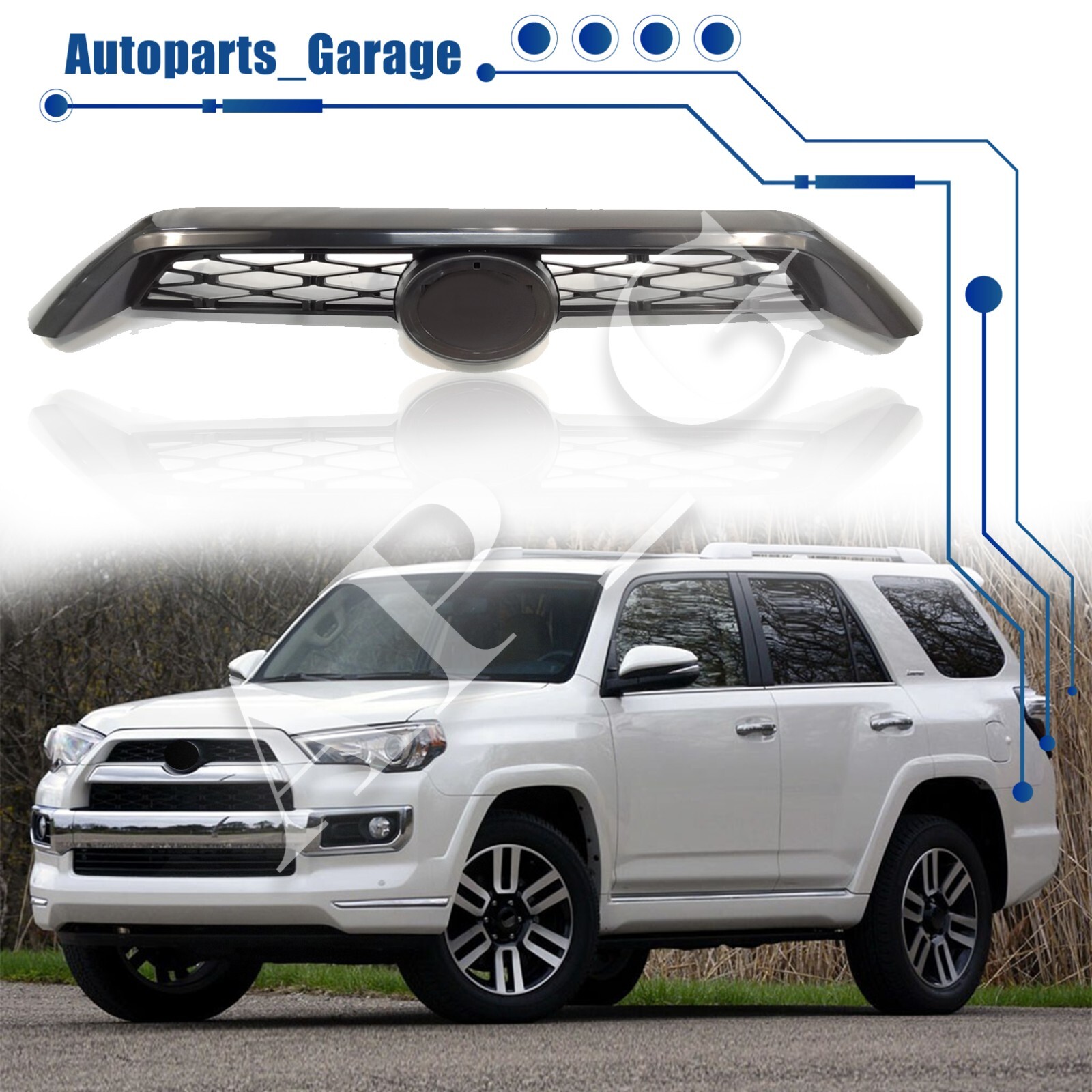 Front Upper Grille For 2014-2020 Toyota 4Runner Mesh Grill Assembly | eBay