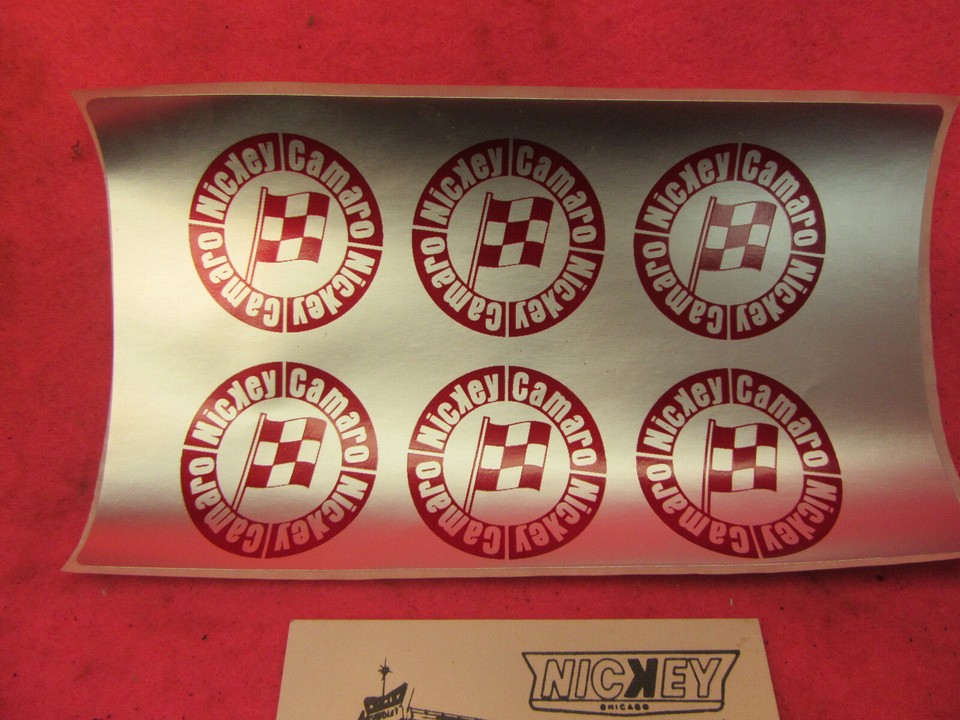 NOS Original RARE Nickey Camaro Decals stickers vintage super car ...