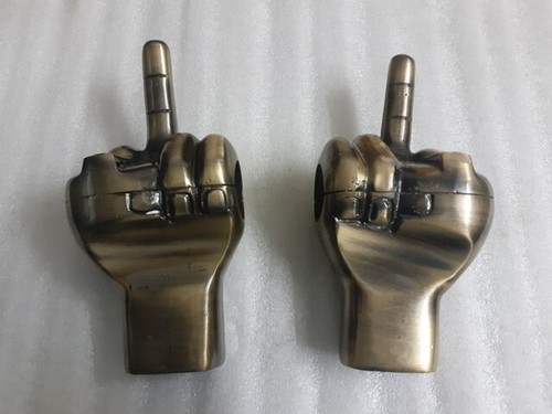 FIT FOR Harley Bobber Chopper Custom Brass Old School 1 Inch Handlebar ...