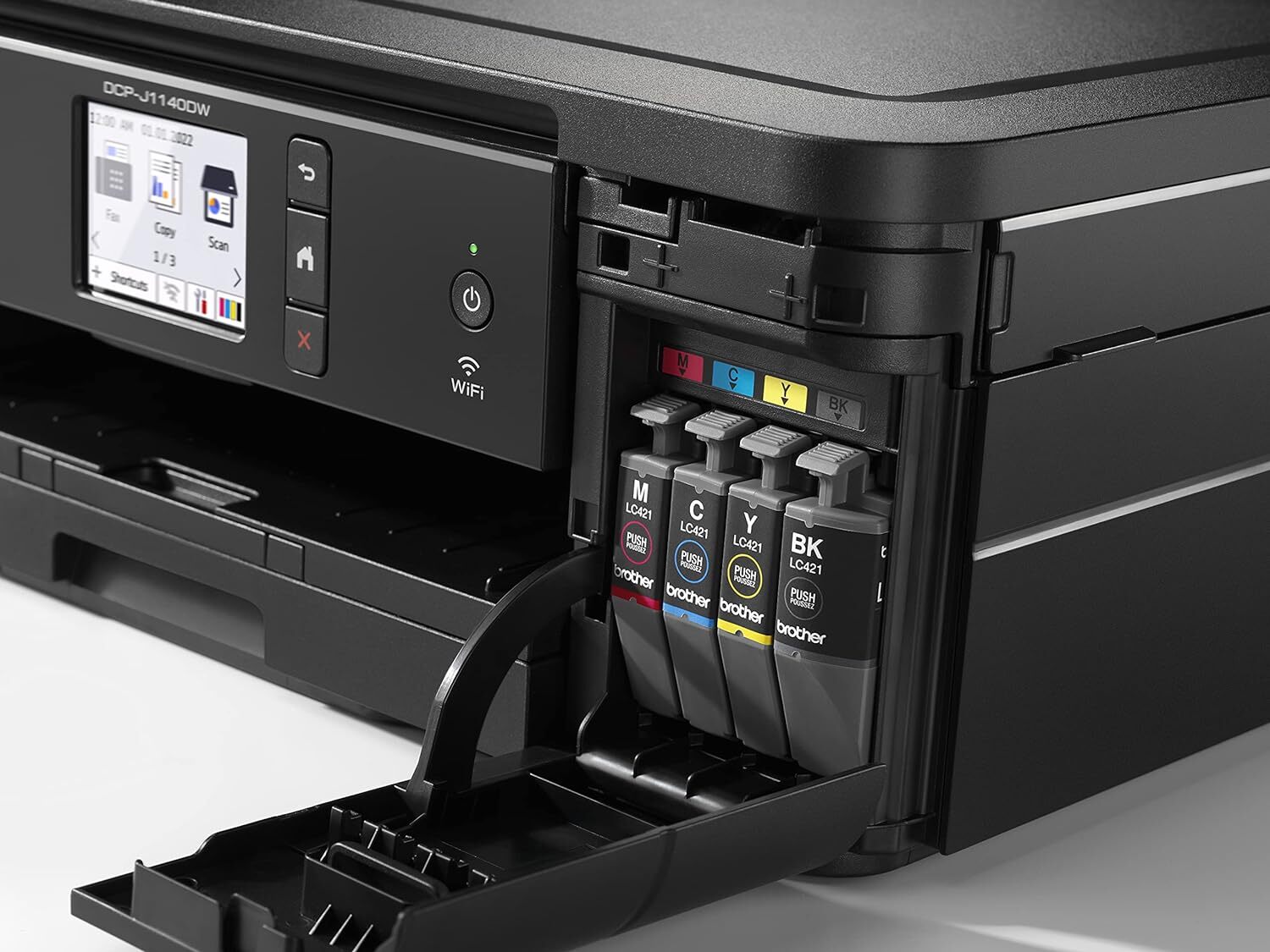 Brother DCP-J1140DW 3-in-1 Colour Inkjet Multifunction A4 Wi-FI Mini ...