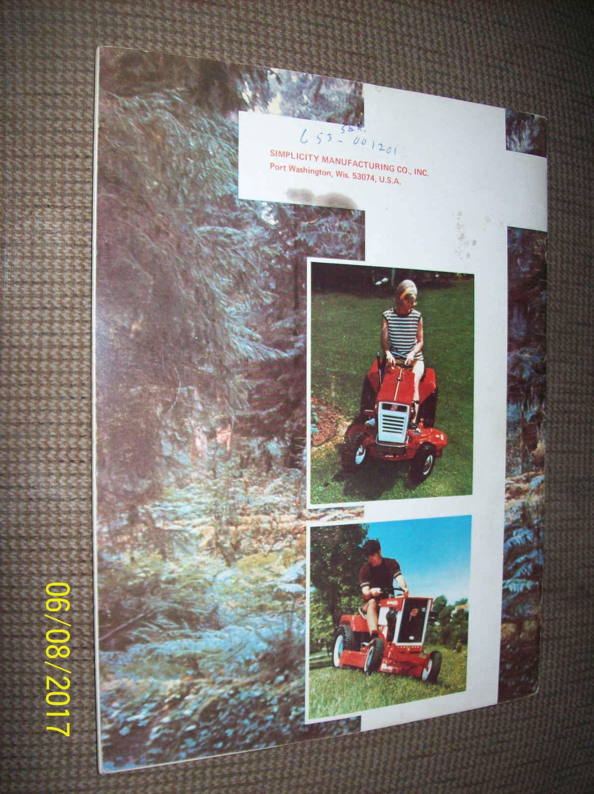 Simplicity LandLord & Sovereign Tractors MPG. No. 655, 654, 657, 653 | eBay