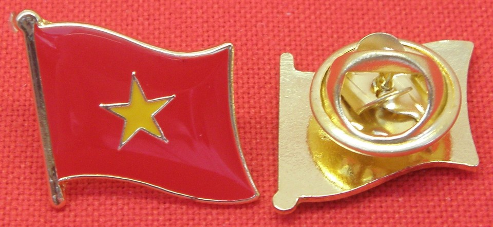 Vietnam Vietnamese Flag Pin Badge Brooch | eBay