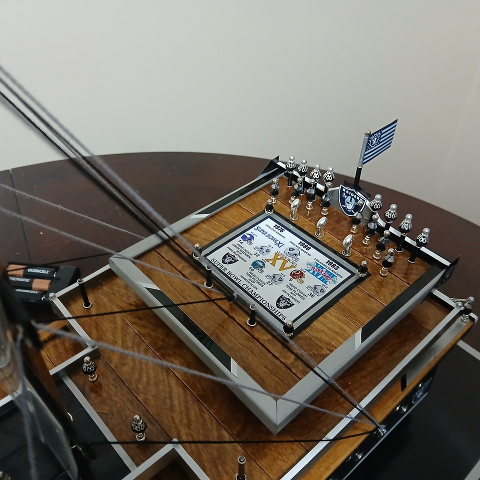 Las Vegas Raiders Championship built to Order wooden ship unique ...