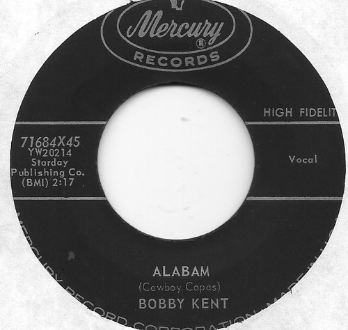 BOBBY KENT Alabam on Mercury rockabilly 45 HEAR | eBay