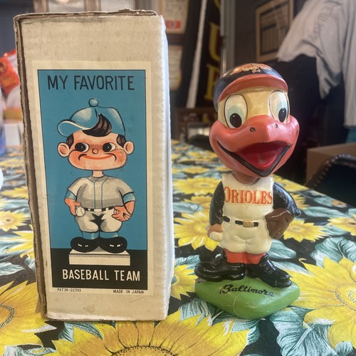 1962 Baltimore Orioles Bobblehead Baseball Japan Oriole Bird Mascot ...