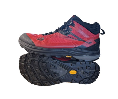 Topo Athletic Trailventure WP Waterproof Hiking Boots Vibram Red Men's ...