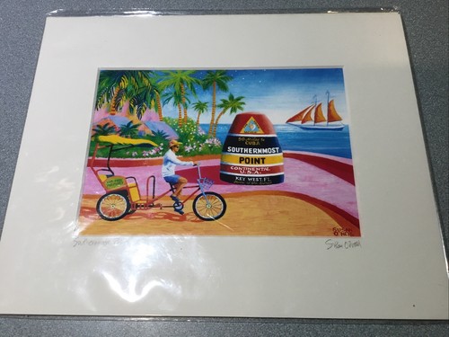 Susan O'Neill KEY WEST ART PRINT 10X8 SOUTHERNMOST POINT FREE SH | eBay
