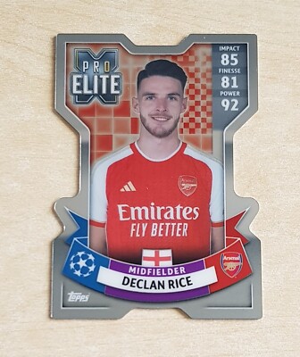 Declan Rice PRO ELITE Card # 267 - Topps Match Attax Extra 2023/24 23/ ...