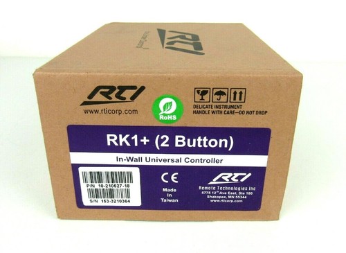 RTI RK1+ (2 Button) In-Wall Universal Controller - White - NEW | eBay