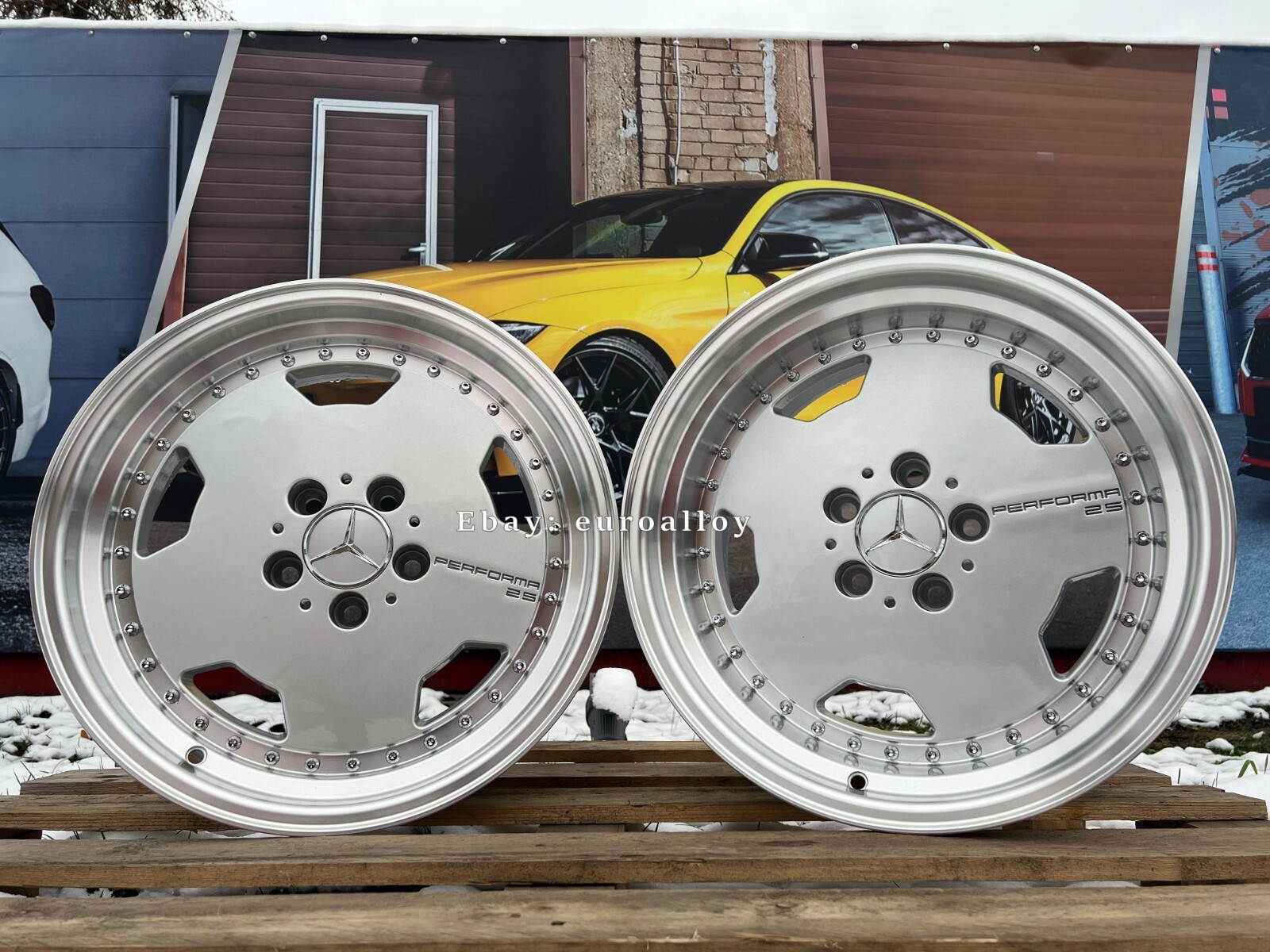 New 17 inch 5x112 PERFORMA 25 AMG MONOBLOCK deep dish wheels for ...
