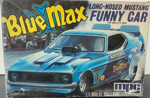 MPC 2709 Blue Max Mustang Funny Car vintage KIT 1/25 McM Niob | eBay